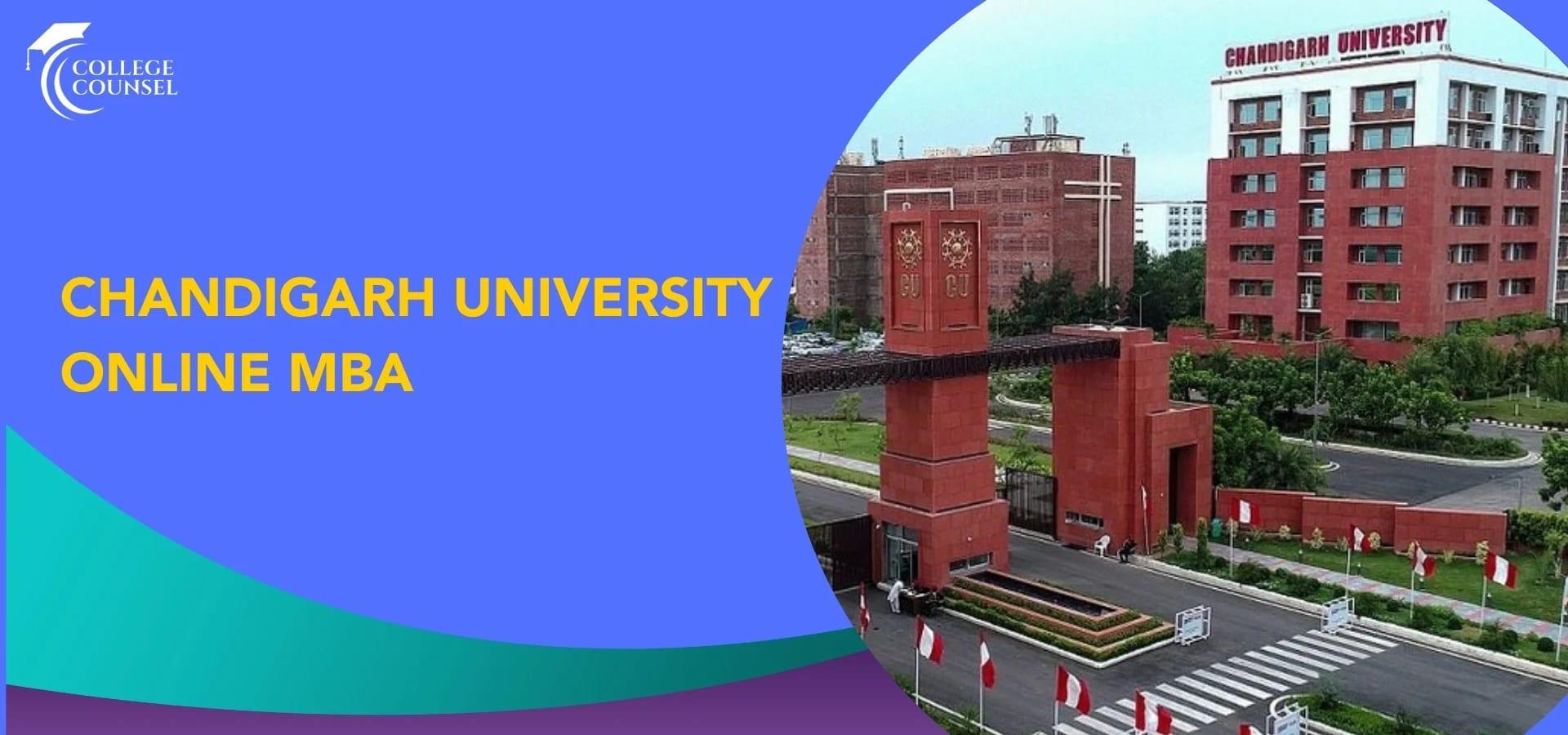 Chandigarh University Online MBA - Admissions, Fees 2024 - College Counsel